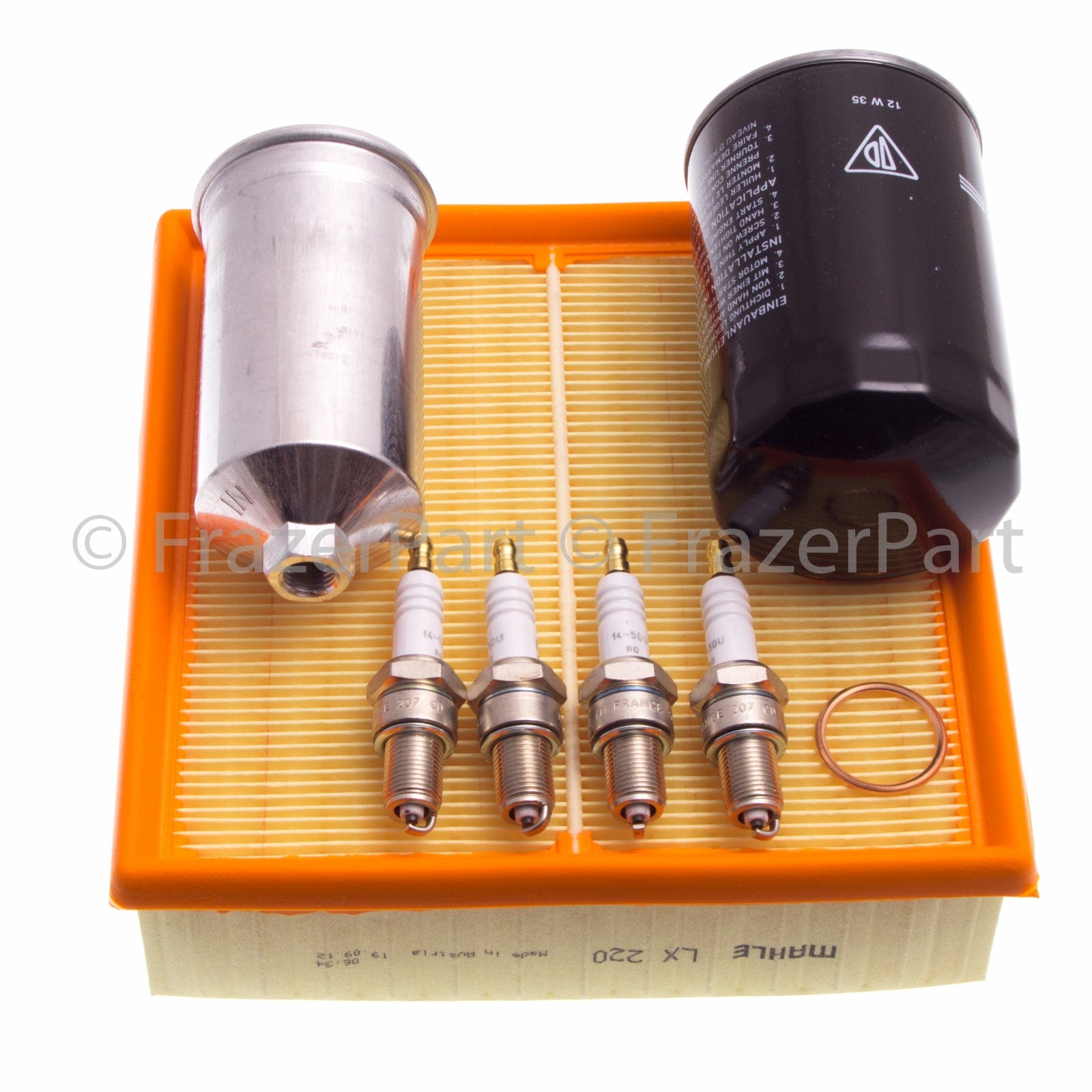 Porsche 924 2.0L oil, air & fuel filters and spark plug service kit ...